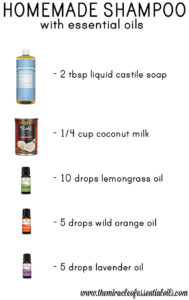 Natural Essential Oil Shampoo Recipe - The Miracle of Essential Oils