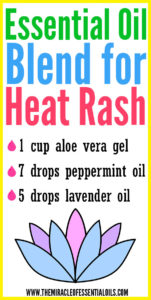 DIY Essential Oil Blend for Heat Rash - The Miracle of Essential Oils